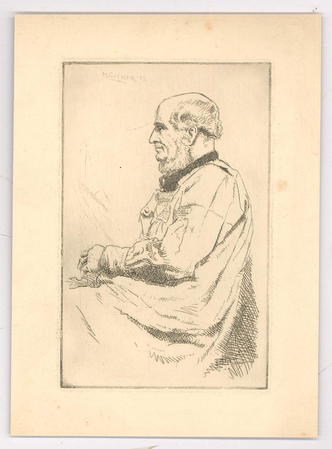 Herbert Cutner (1881-1969)- Early 20th Century Etching, Portrait of a ...