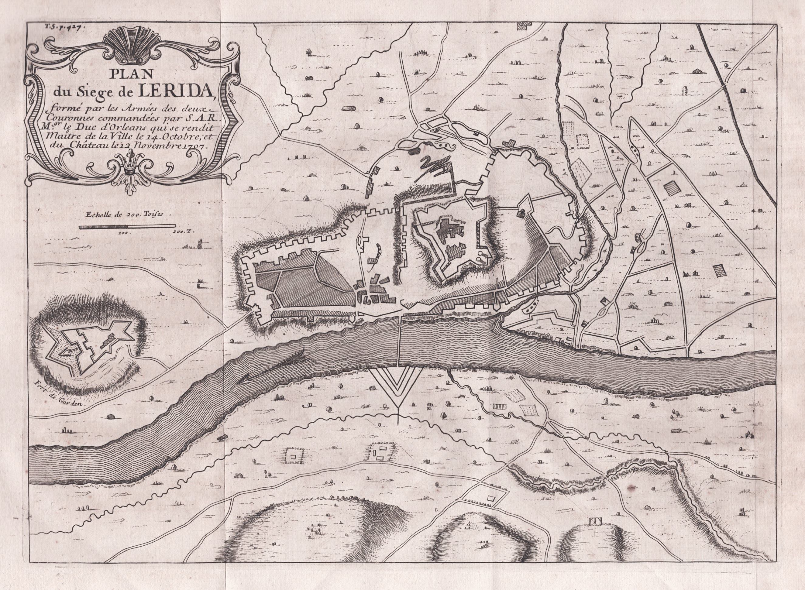 "Plan du Siege de Lerida." - Lerida Lleida Catalonia Catalunya / Espana ...