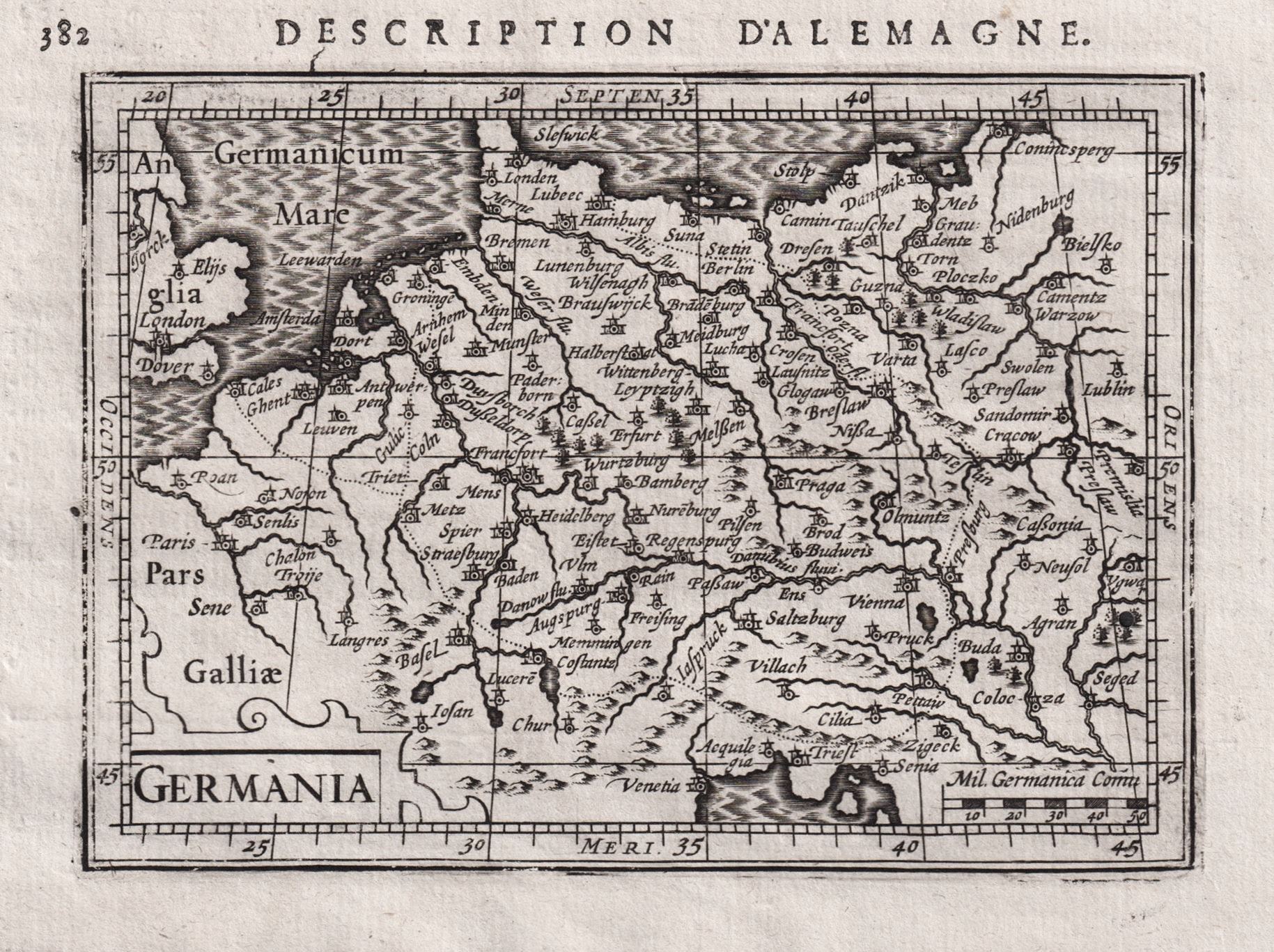 "Germania" - Deutschland Deutsches Reich Germany Allemagne map Karte ...