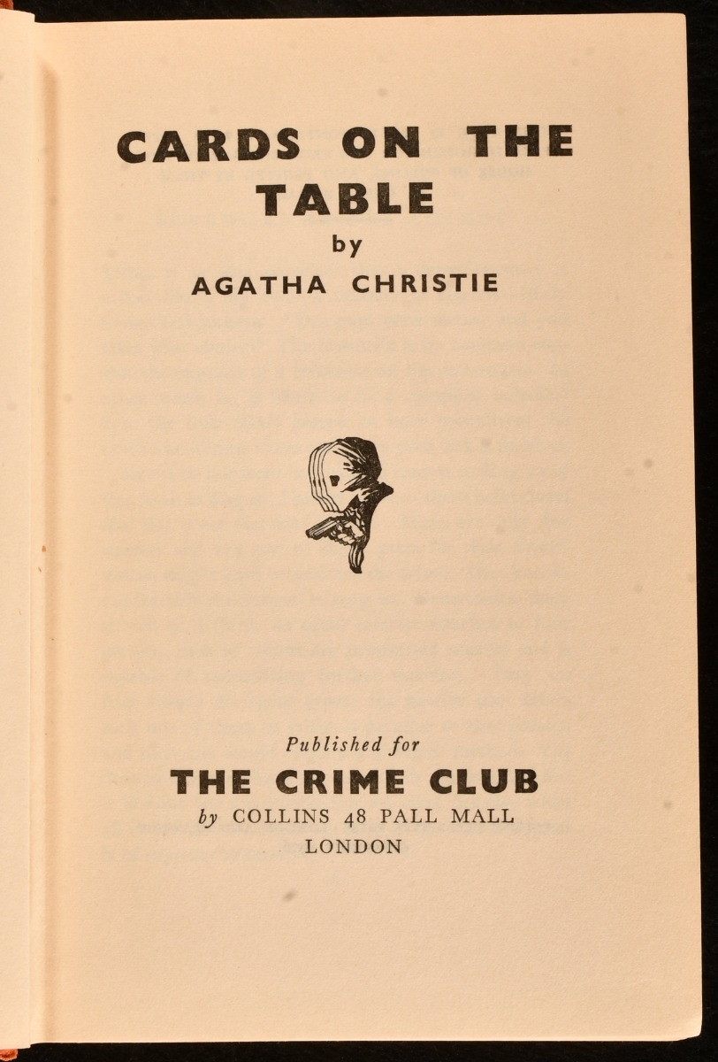 Cards on the Table von Agatha Christie: Near Fine Cloth (1936) First edition. | Rooke Books PBFA
