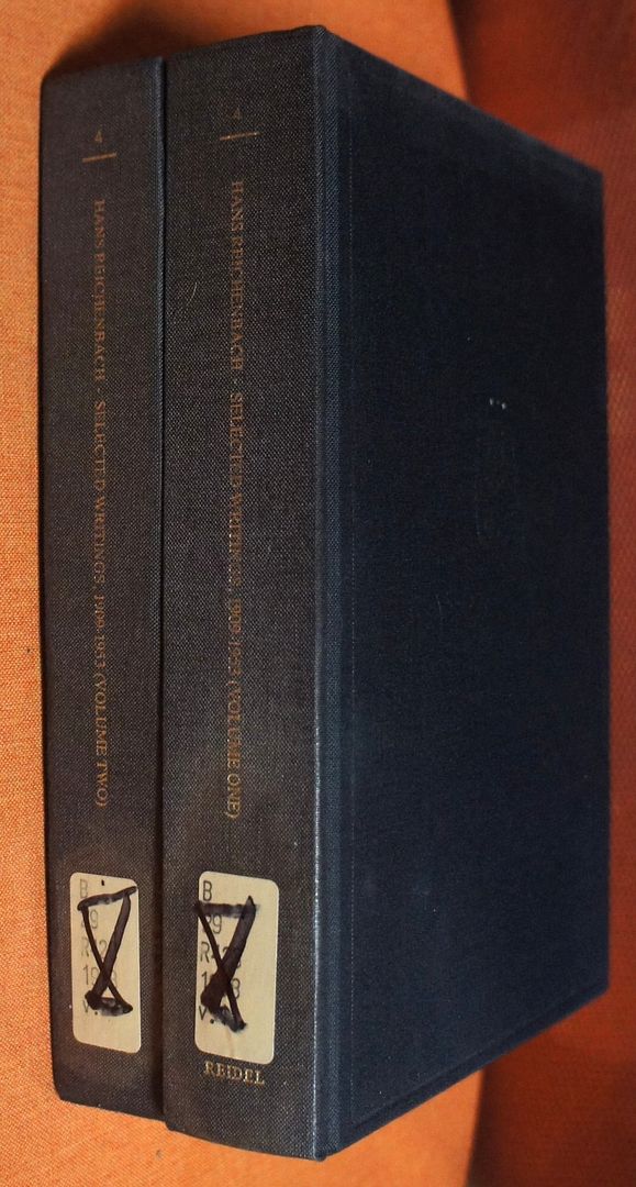 Hans Reichenbach. Selected Writings 1909-1953. Vols. I & II by ...