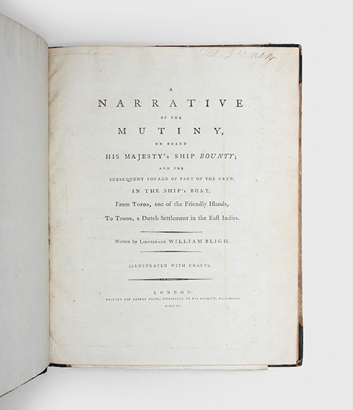 A Narrative of the Mutiny on Board His Majesty's Ship Bounty; and the ...