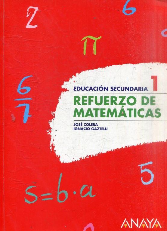 REFUERZO DE MATEMATICAS. 1 ESO. de VV.AA.: Normal | Libros Ambigú