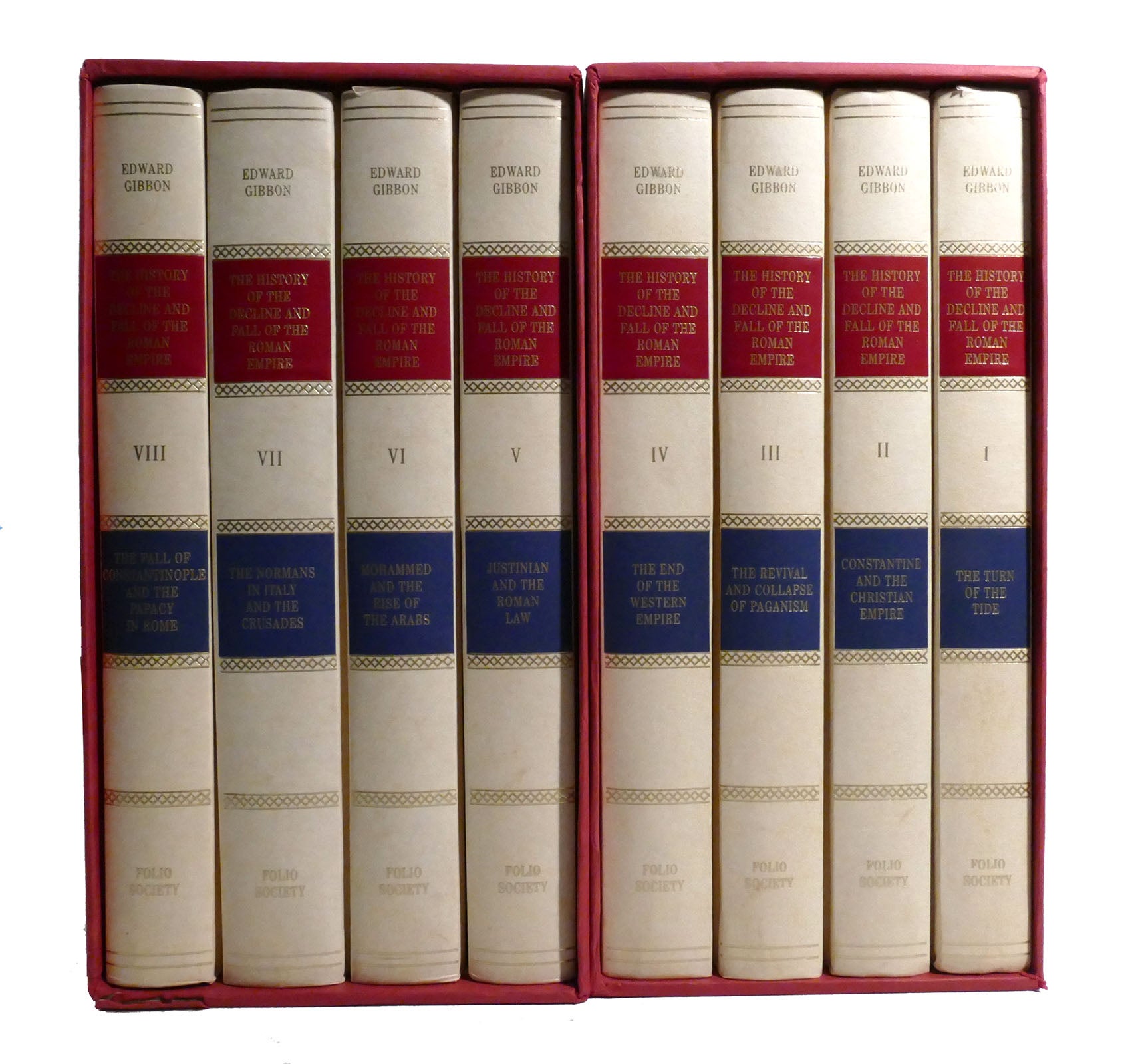 THE HISTORY OF THE DECLINE & FALL OF THE ROMAN EMPIRE IN 8 VOLUMES ...