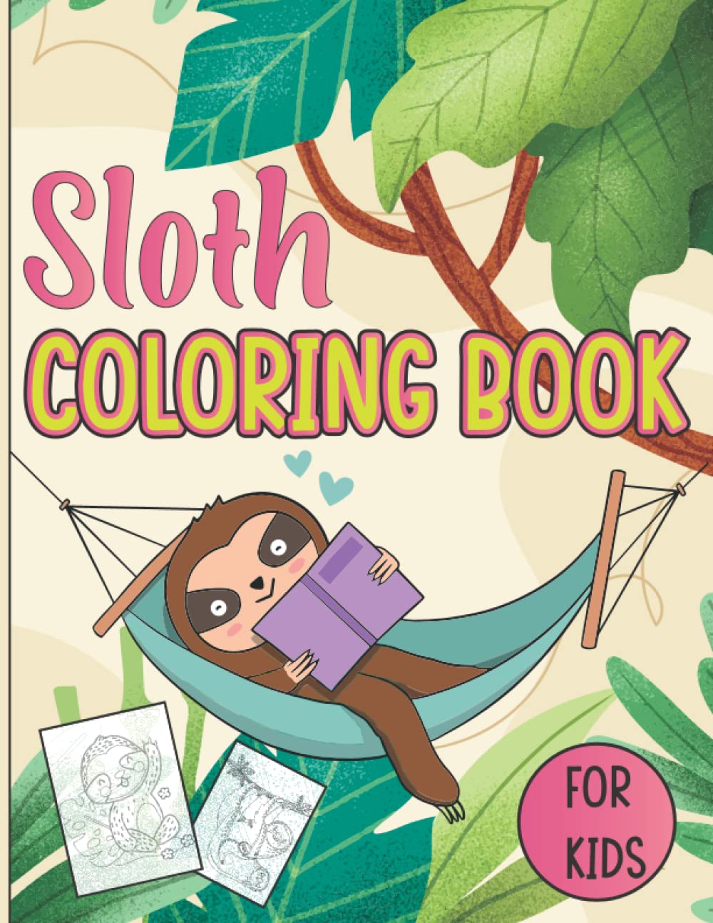 Sloth Coloring Book for Kids: wonderful coloring pages set for kids ...