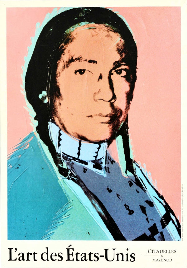Andy Warhol American Indian Russell Means: (1992) Art / Print / Poster ...