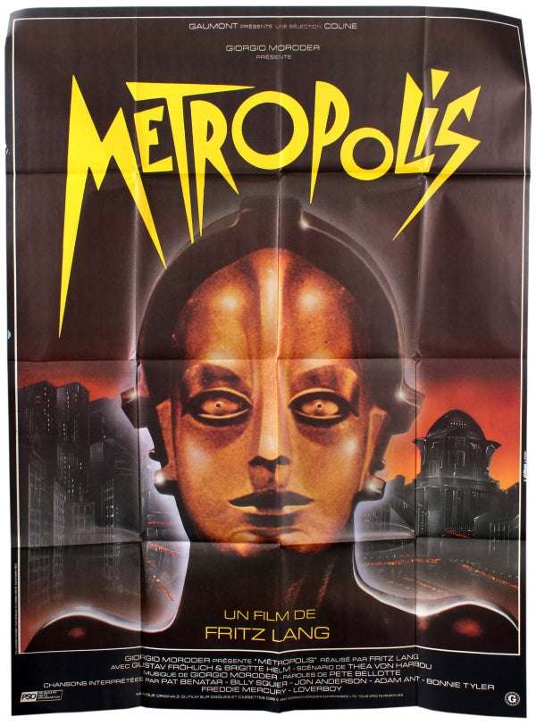 Metropolis Fritz Lang Giorgio Moroder: (1984) Art / Print / Poster | AntikBar Original Vintage ...