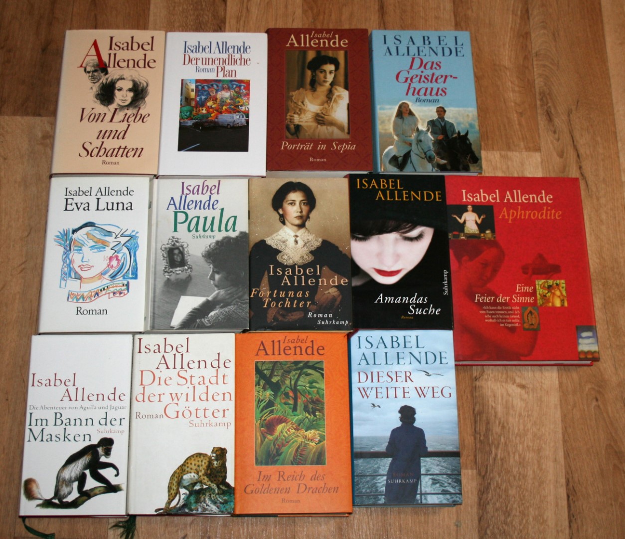 13 Bücher, Romane - ISABEL ALLENDE - Buchpaket, Sammlung. von Allende ...