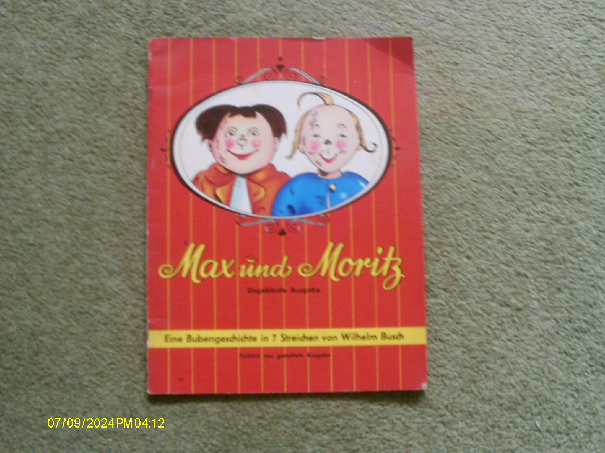 Max und Moritz von Wilhelm Busch: Good Stapled Card 1st Edition ...