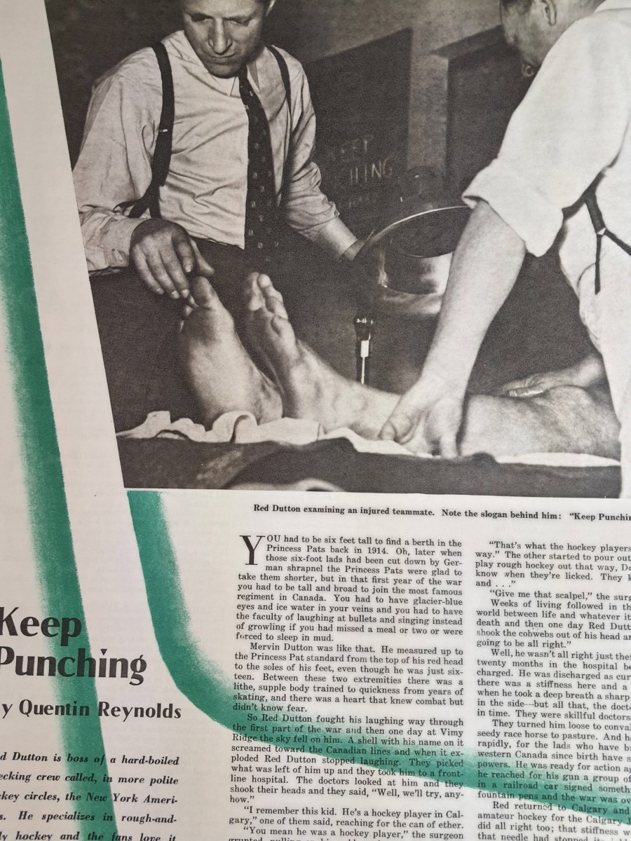 Article: Keep Punching - Hockey "Red Dutton is Boss of a Hard-Boiled ...