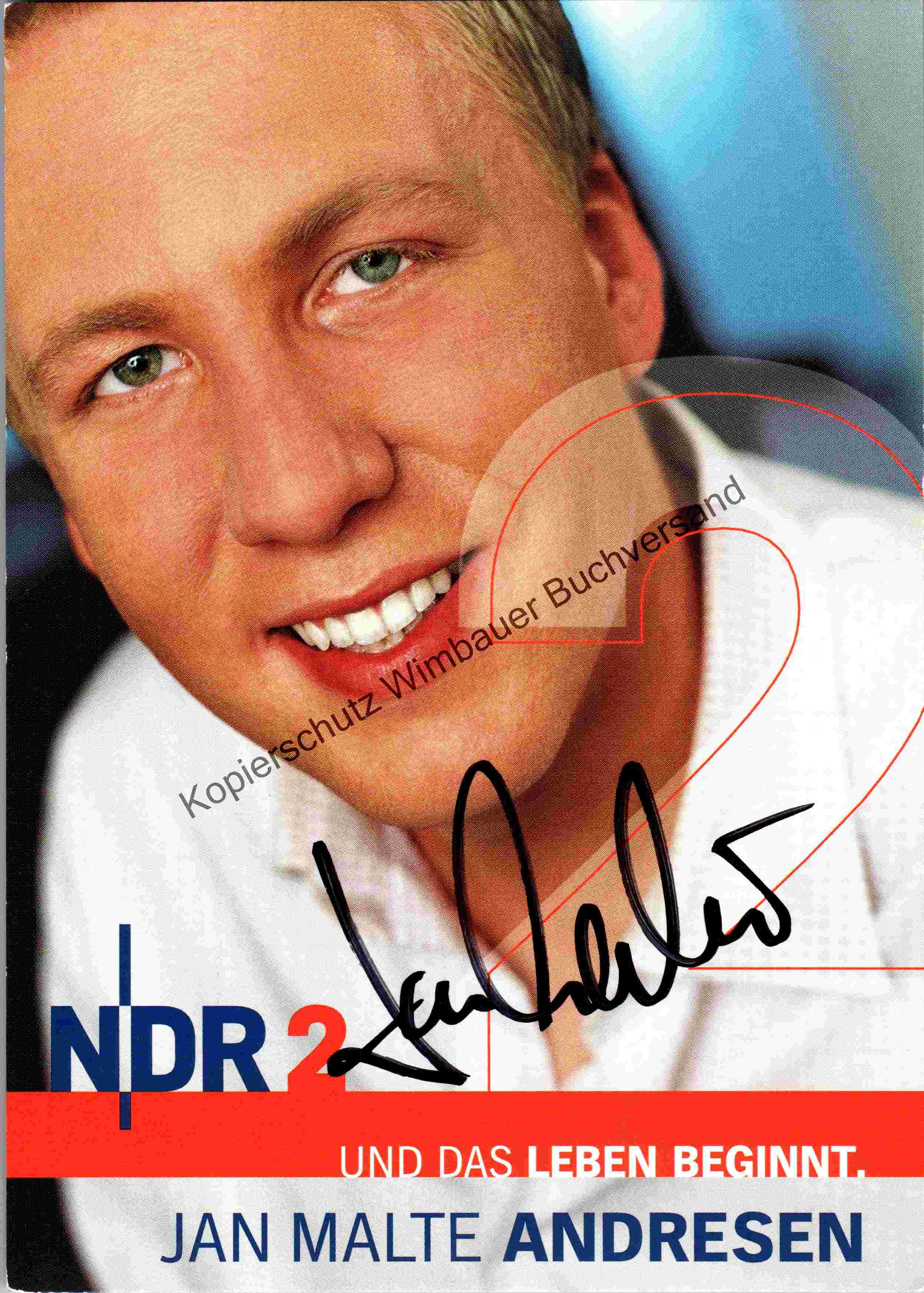 Original Autogramm Jan Malte Andresen NDR2 /// Autogramm Autograph signiert signed signee von ...