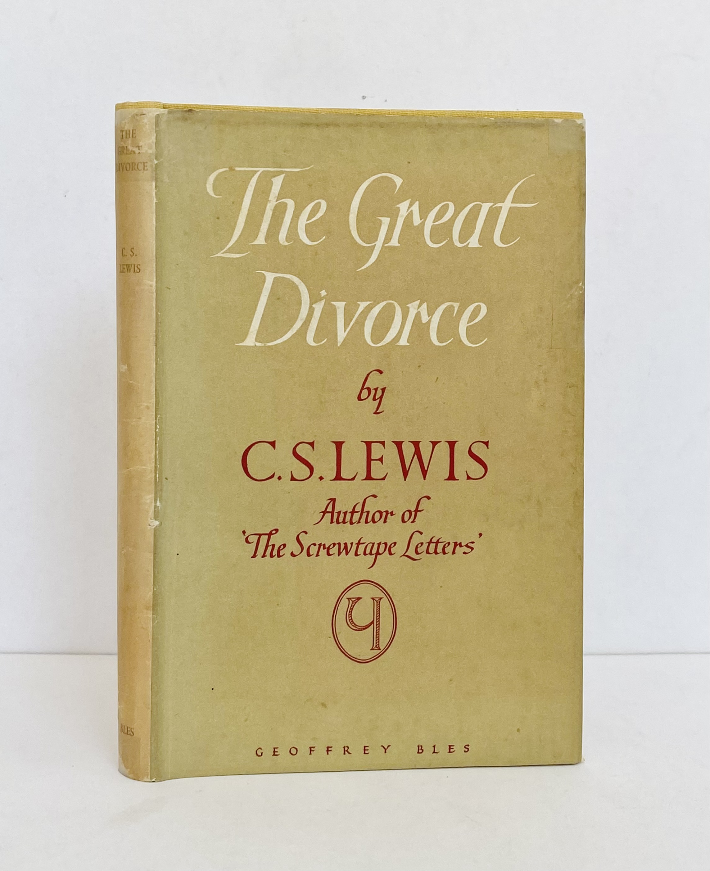 The Great Divorce. A Dream von LEWIS, C.S.: Very Good Hardcover (1945 ...
