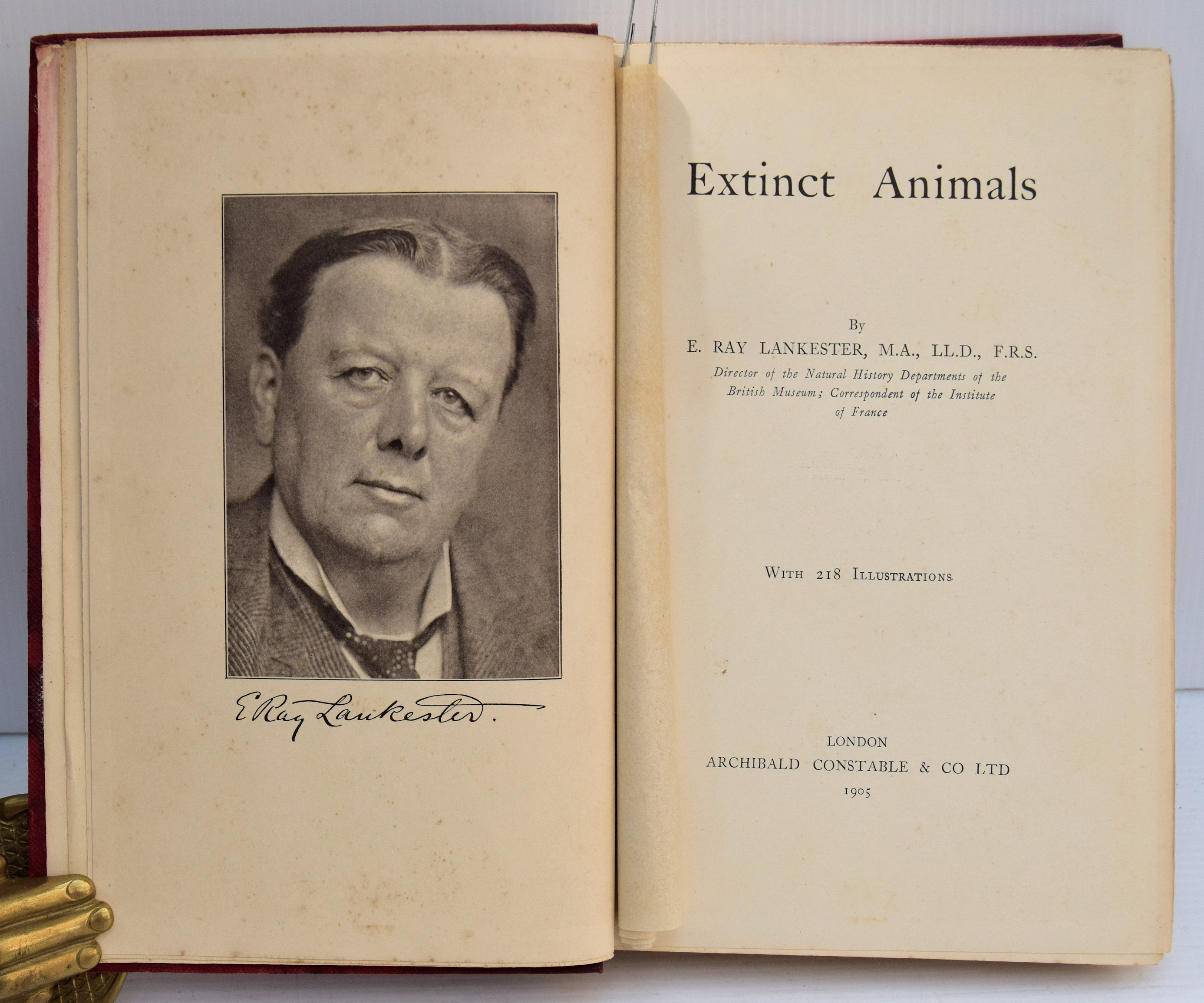 EXTINCT ANIMALS. By E. Ray Lankester, M.A., LL.D., F.R.S. With 218 ...