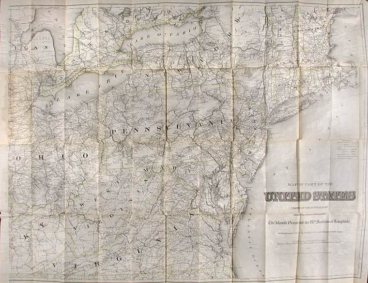 Map of Part of the United States North of the 37th Parallel Embracing ...