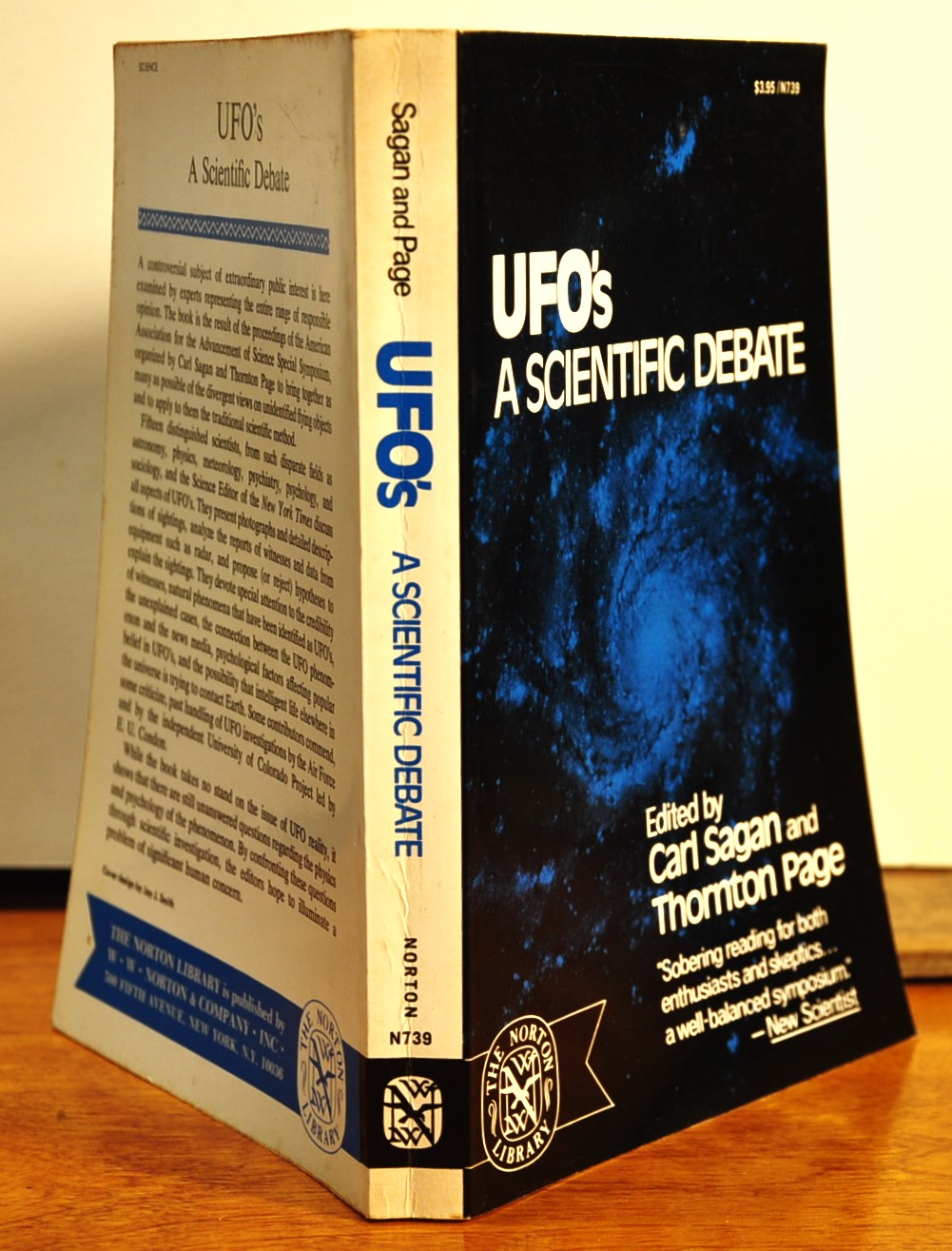 UFO's-A Scientific Debate by Sagan, Carl (1934-1996) & Thonton Page ...