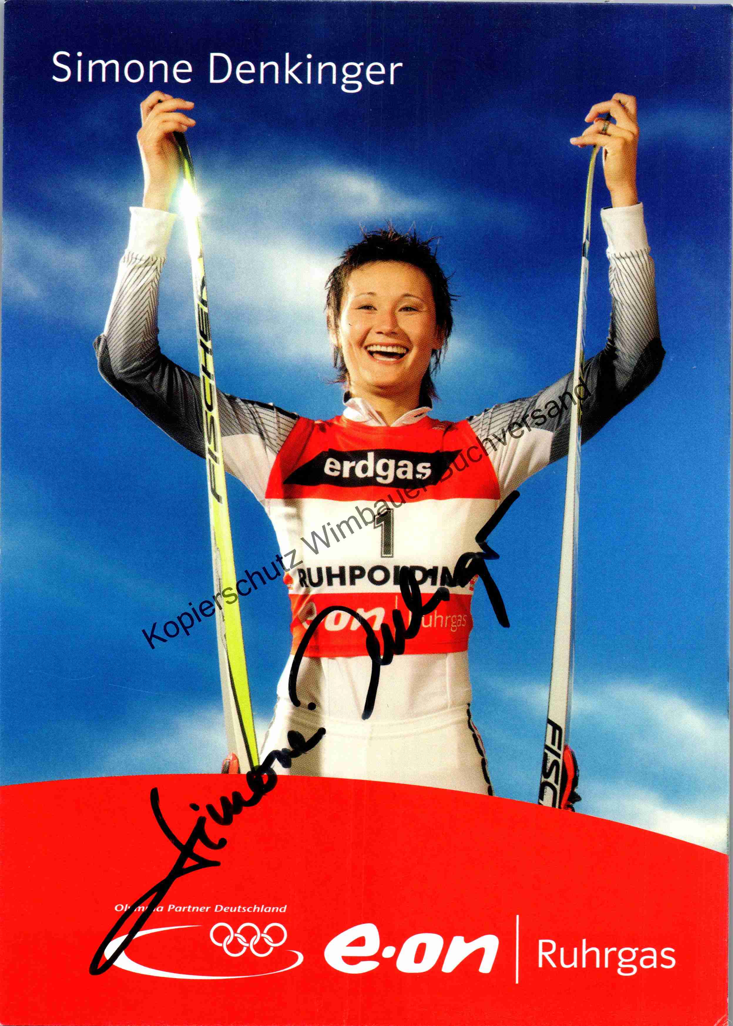 Original Autogramm Simone Hauswald Biathlon /// Autograph signiert signed signee von Hauswald ...