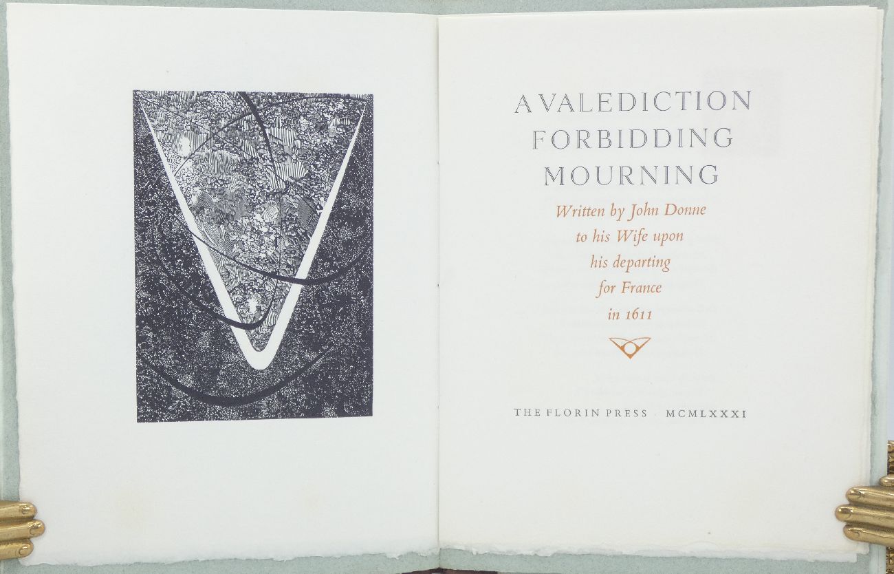 A Valediction Forbidding Mourning by Donne, John: Very Good Hard Cover ...
