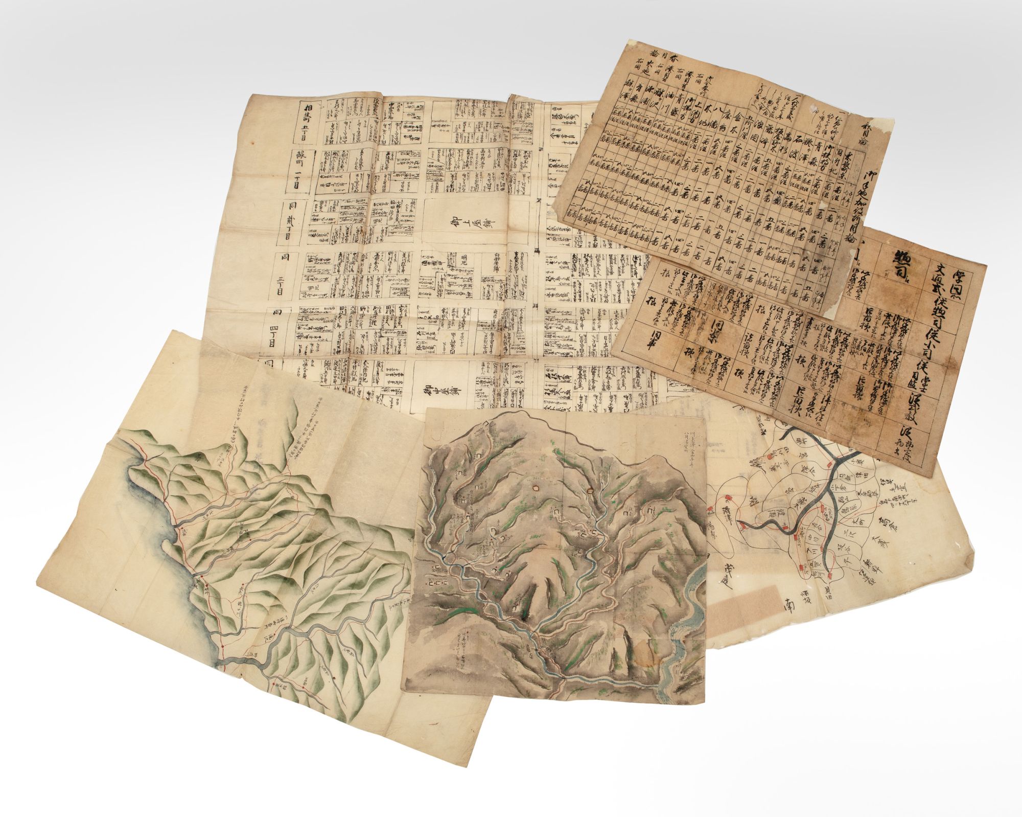 Maps, floor plans, drawings, & manuscripts on paper, various dimensions ...