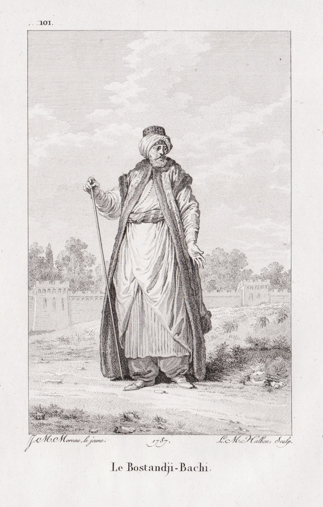 "Le Bostandji-Bachi" - Bistanji Bostancibasi gardener Gärtner Ottoman ...