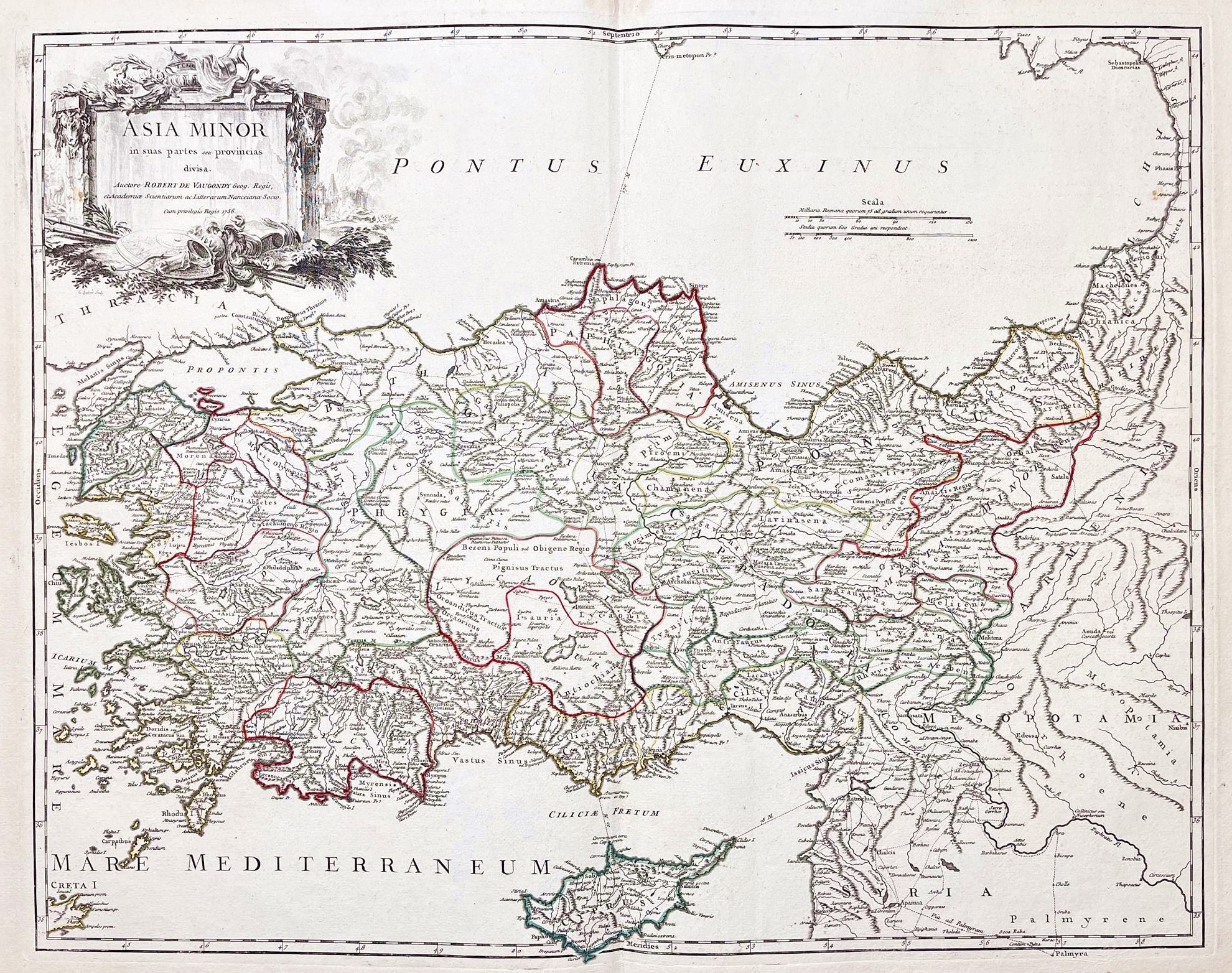 "Asia Minor in sua partes seu provincias divisa" - Türkei Turkey Cyprus ...