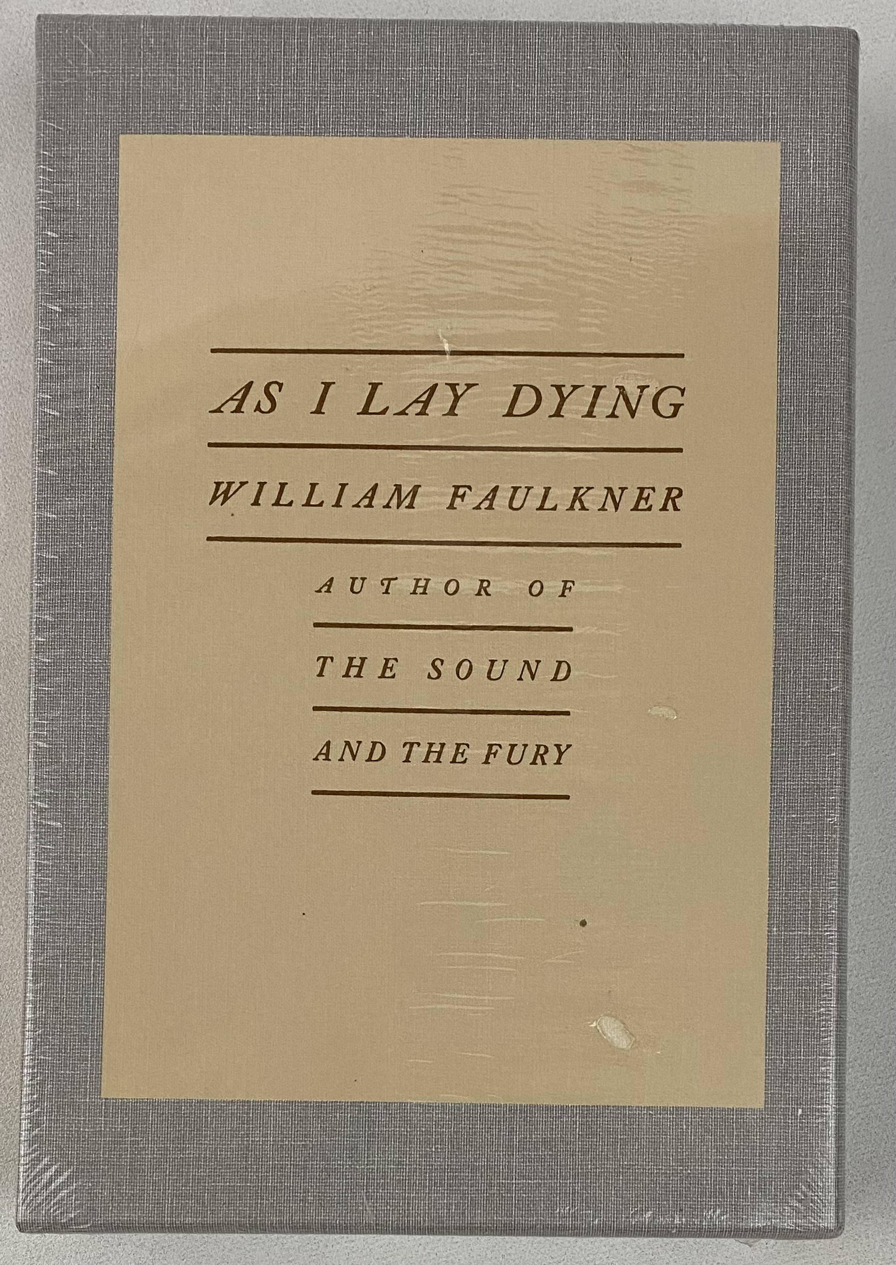 As I Lay Dying (first edition facsimile) by William Faulkner: New ...