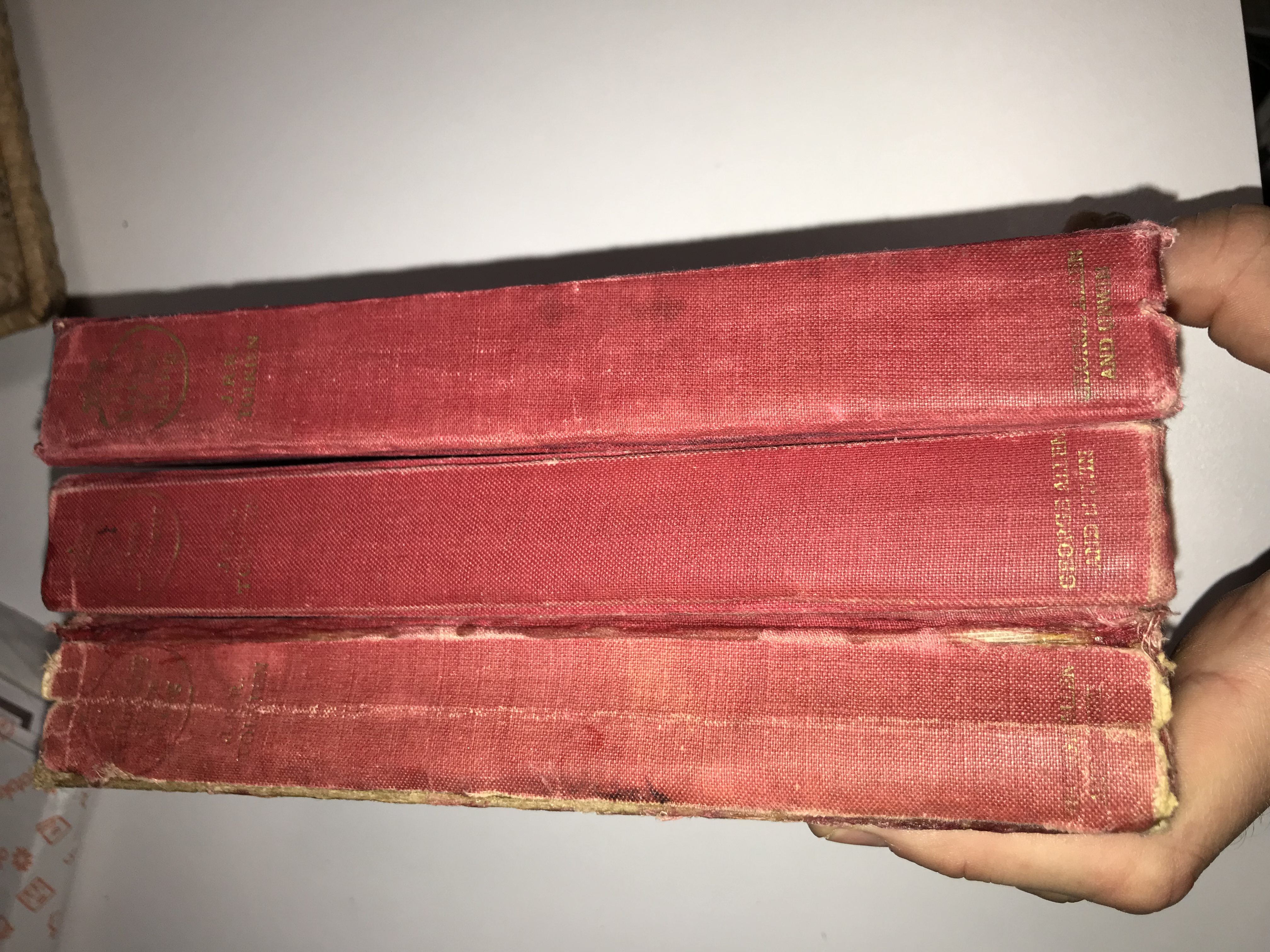 Lord of the rings first edition 1961 print Uk Tolkien all 3 volumes ...