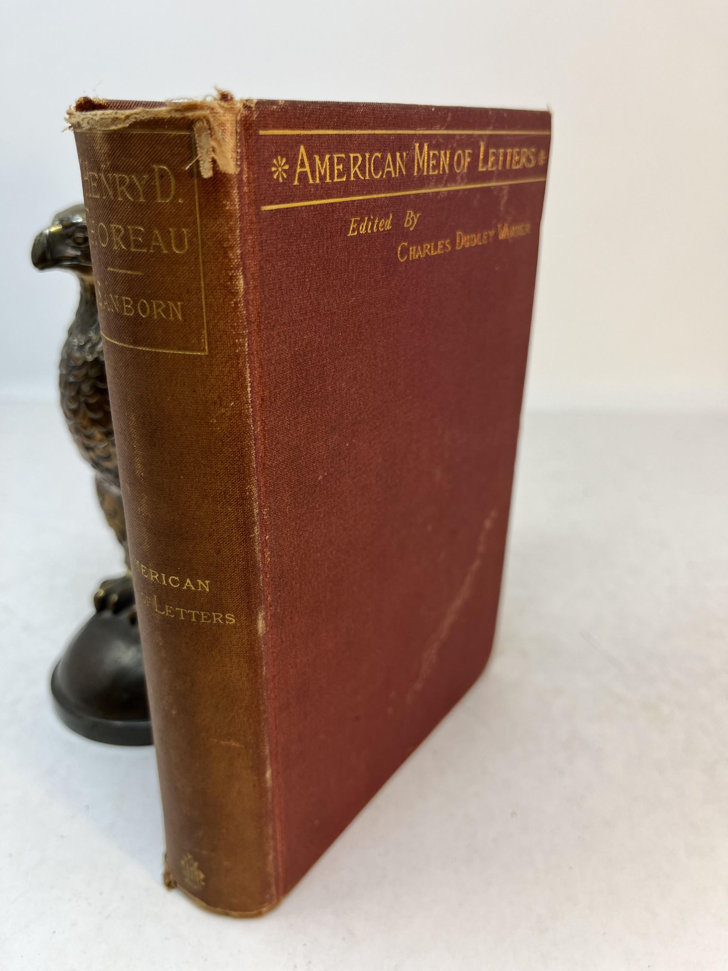 American Men of Letters. HENRY D. THOREAU by Sanborn, F. B.: Good Cloth ...