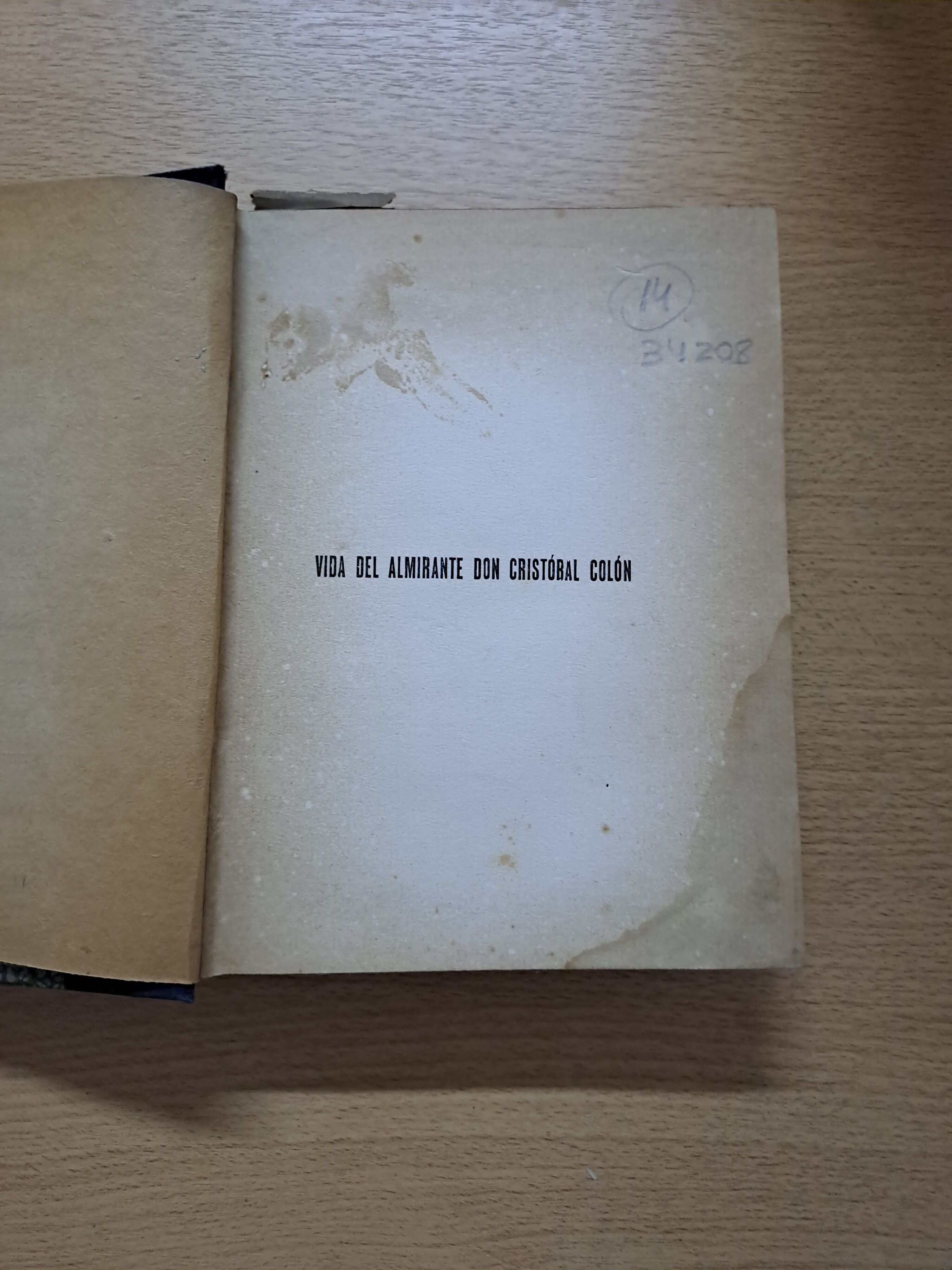 Vida de cristobal colon de Fernando Colon: Buen Estado Tapa Dura (9503) | Libros únicos