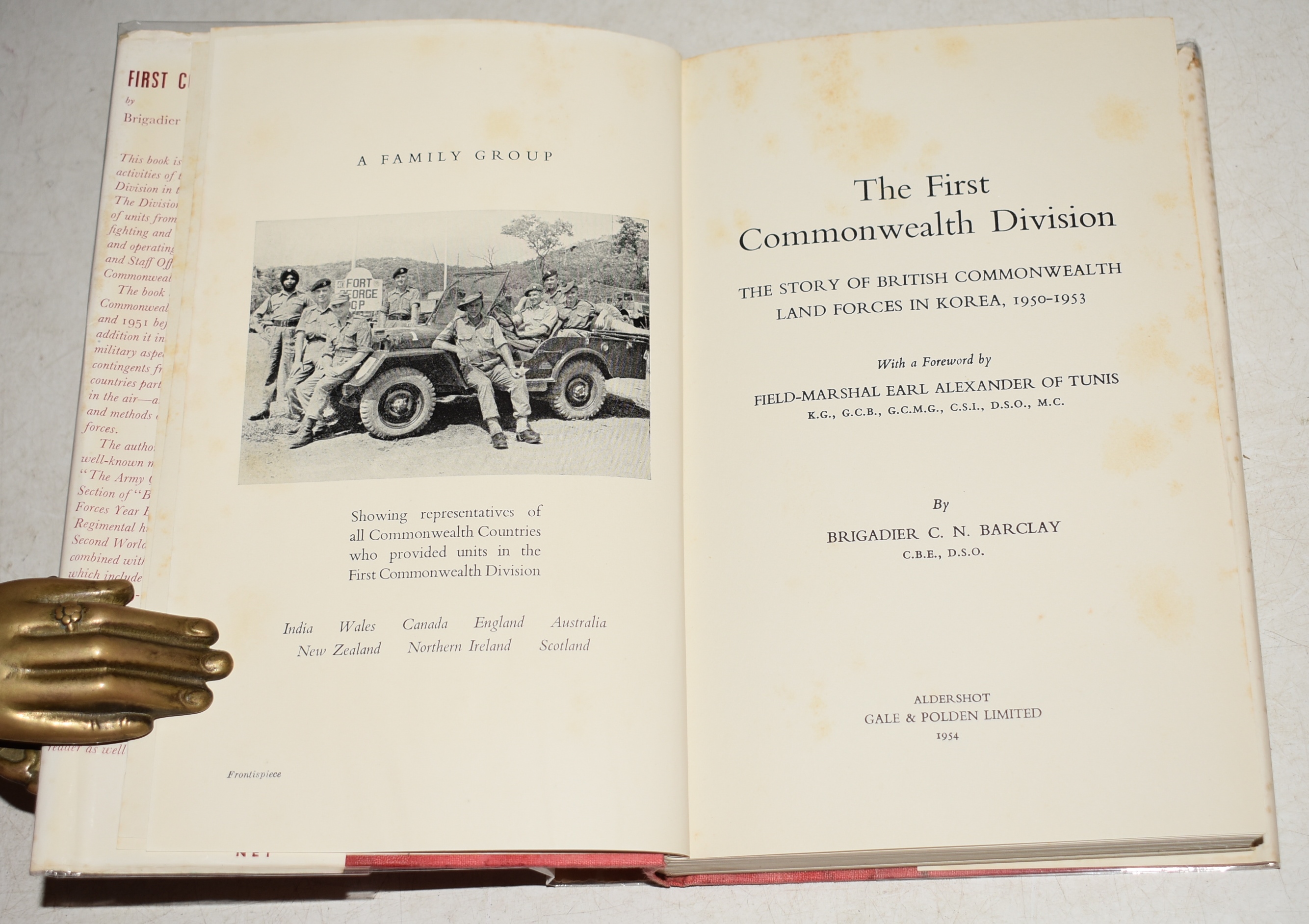 The First Commonwealth Division. The Story of British Commonwealth Land ...