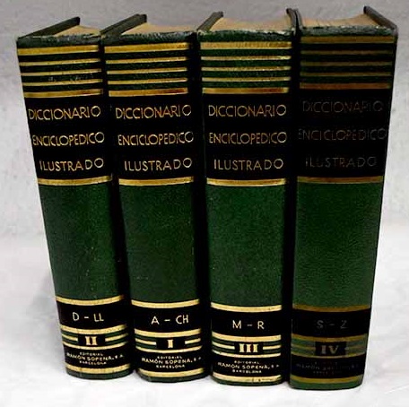 Diccionario enciclopédico ilustrado de la lengua española: Bien tapa ...