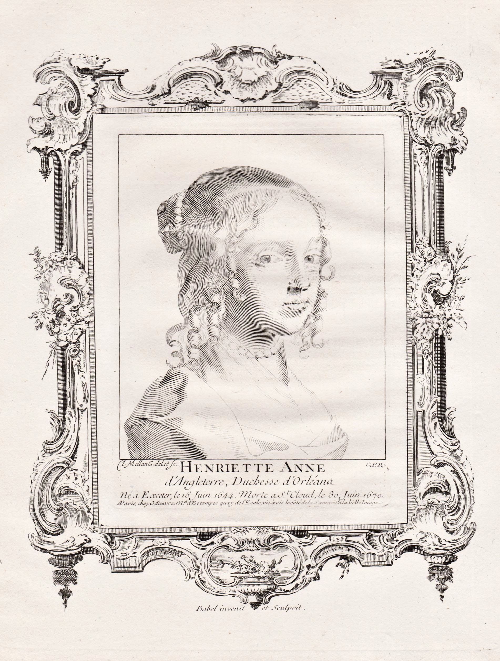 "Henriette Anne" - Henrietta of England (1644-1670) Stuart Prinzessin ...