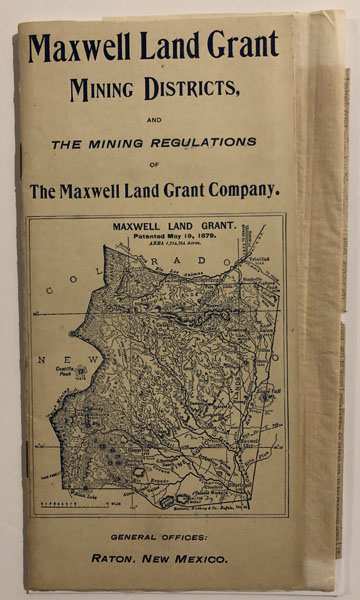 MAXWELL LAND GRANT MINING DISTRICTS, COLFAX COUNTY, NEW MEXICO. SHORT ...