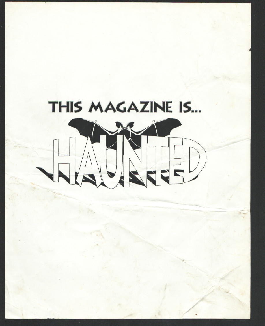 "This Magazine is Haunted" Proposed New Logo Sheet-1960's-never used ...