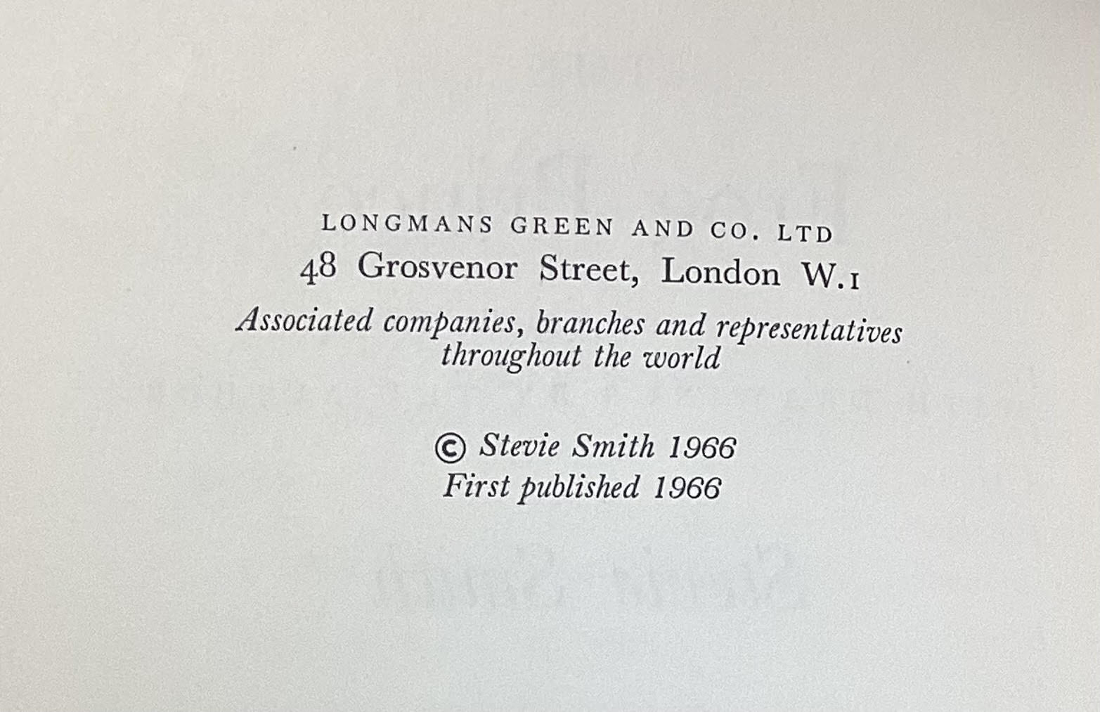 The Frog Prince and other poems von Smith, Stevie: Good (1966) First ...