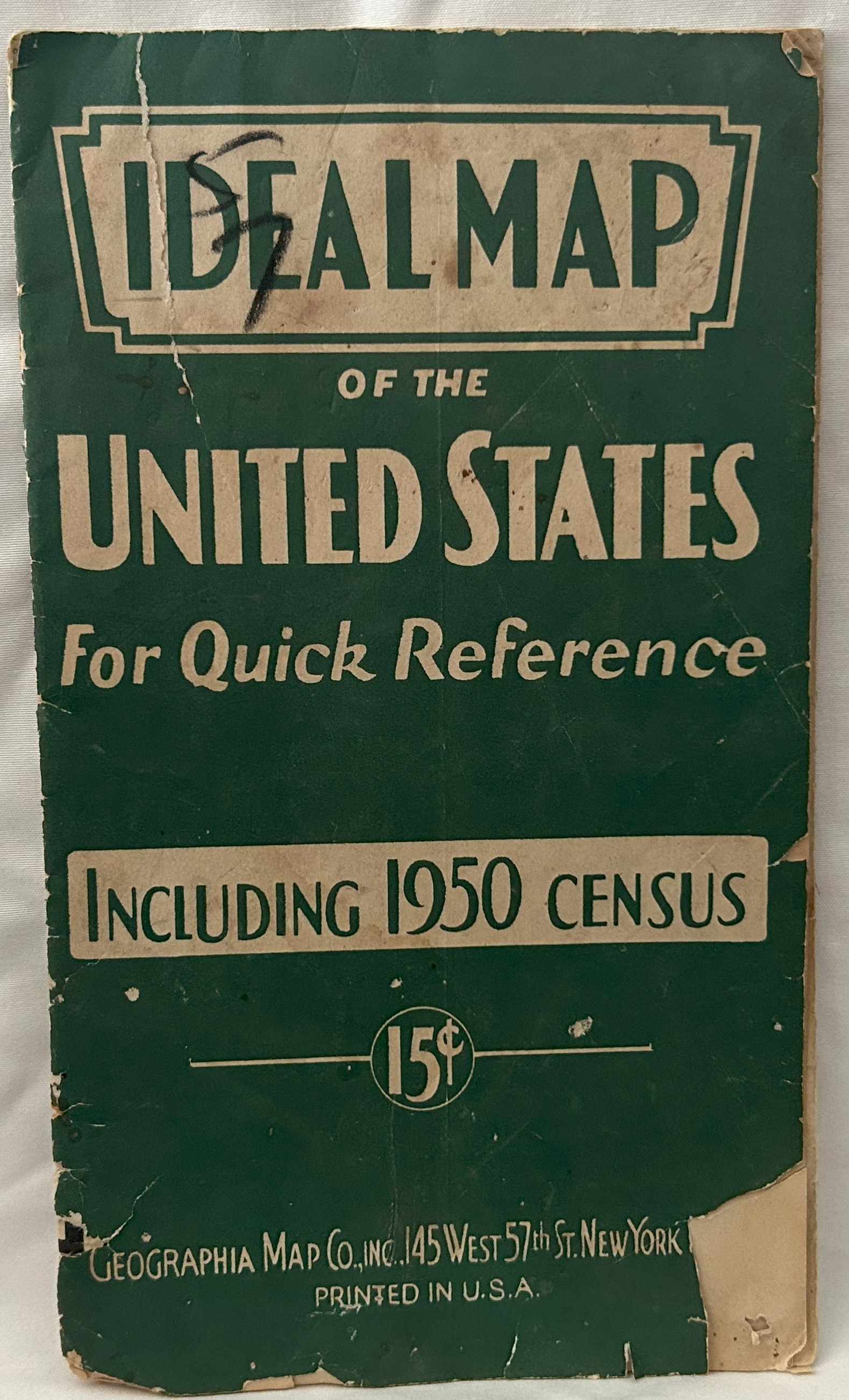Ideal Map of the United States: Fair No Binding (1950) | Wordbank Books
