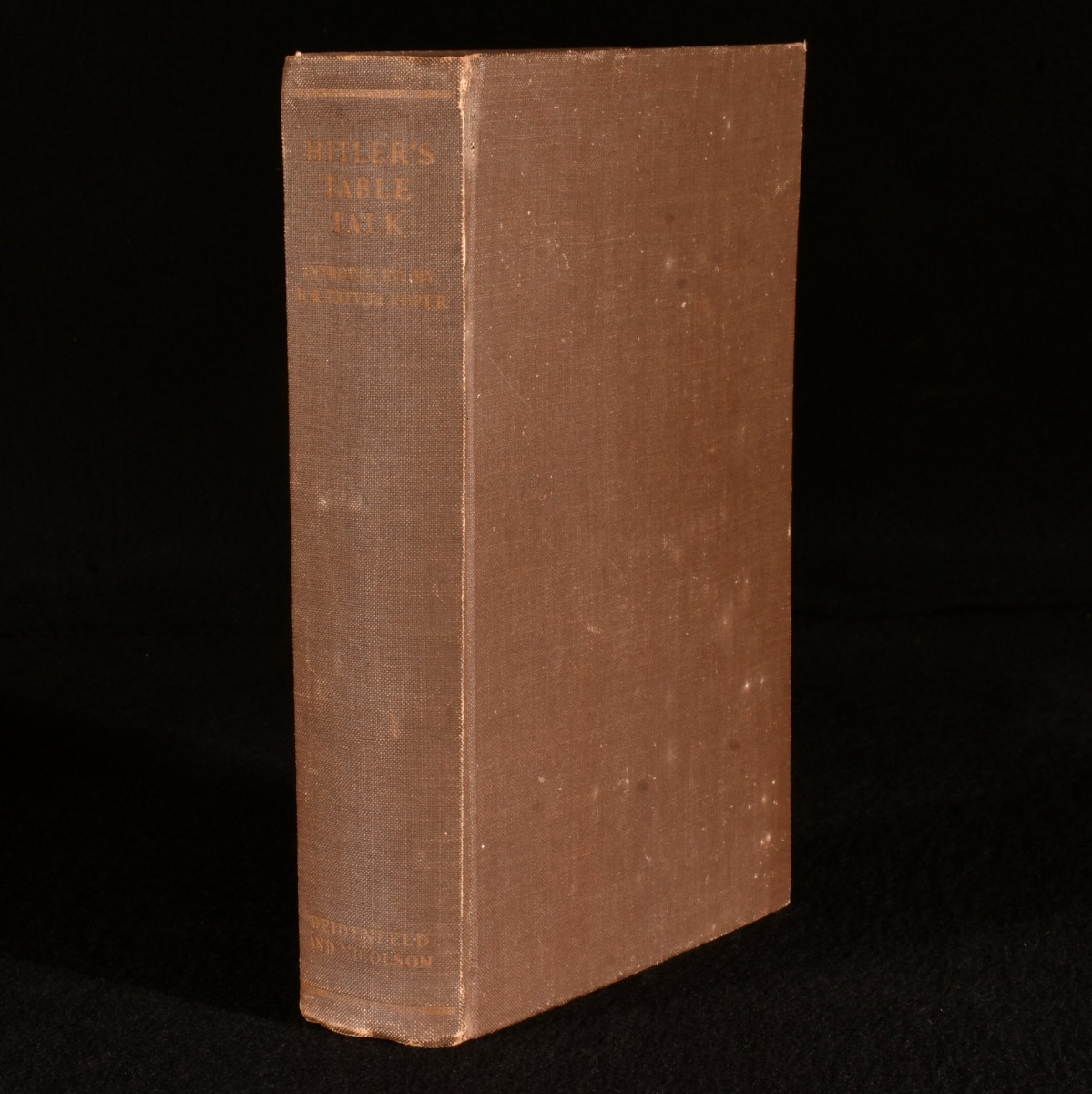 Hitler's Table Talk 1941-1944 by H. R. Trevor-Roper [intro.]: Very Good ...