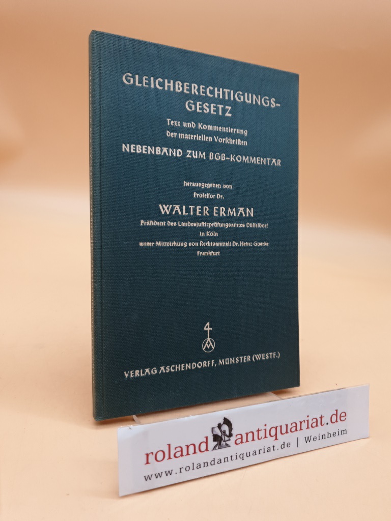 Gleichberechtigungsgesetz. Text und Kommentierung der materiellen ...