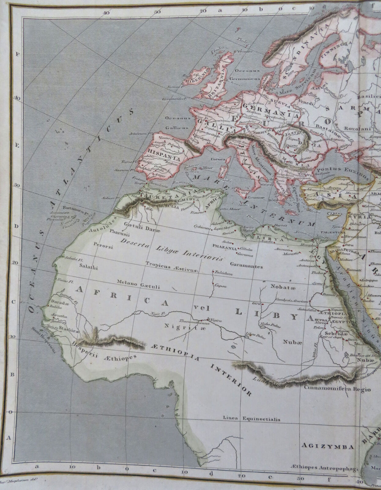 Ancient World Mediterranean North Africa Europe Asia India Arabia 1818 ...