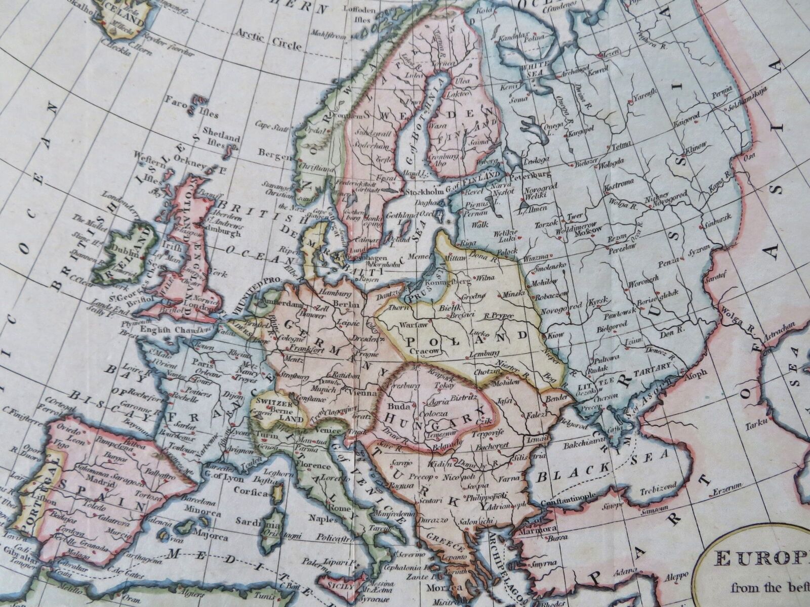 Europe Holy Roman Empire Ottomans Russia Scandinavia Poland 1795 ...