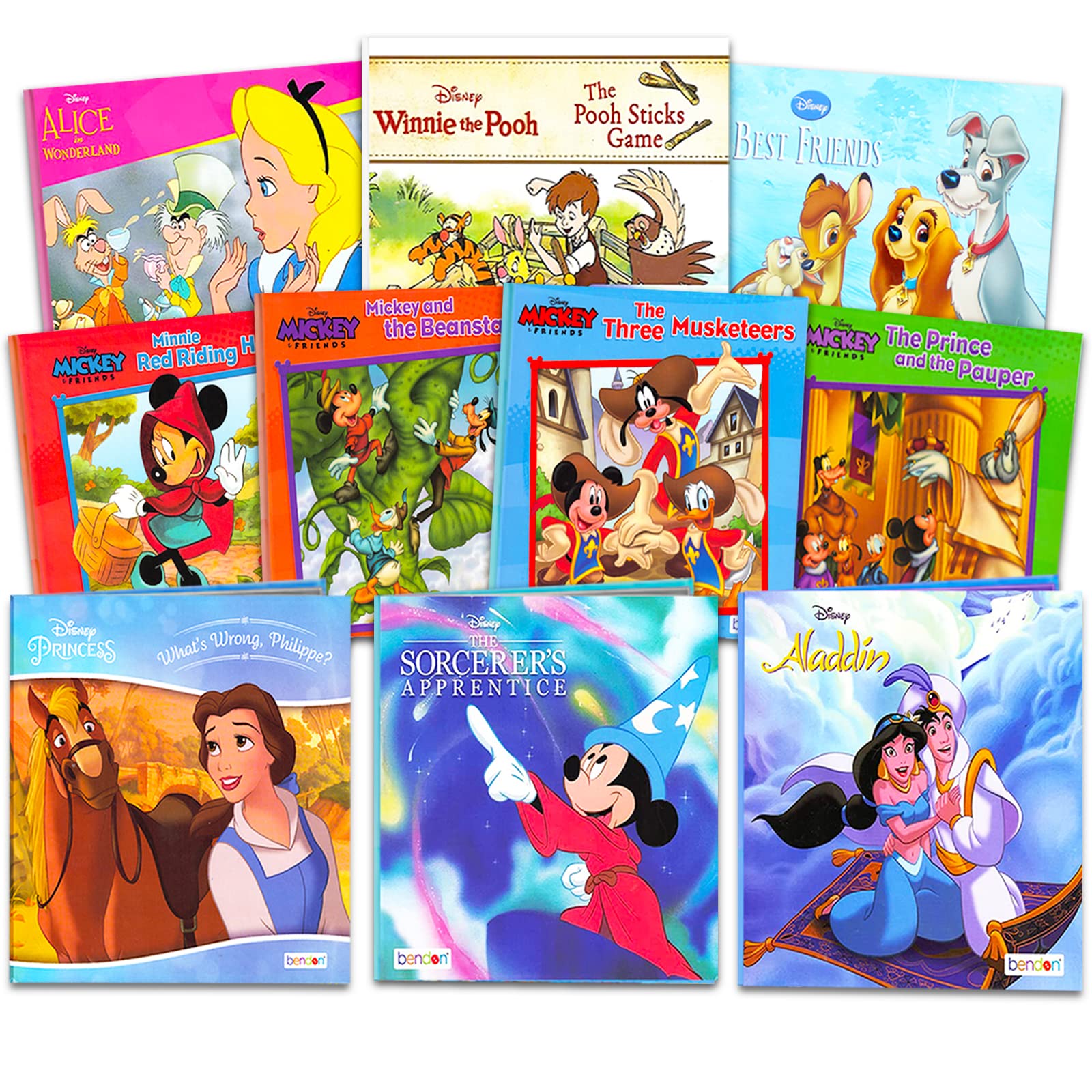 Disney Classic Storybook Collection for Toddlers 1-3 ~ Bundle with 10 ...
