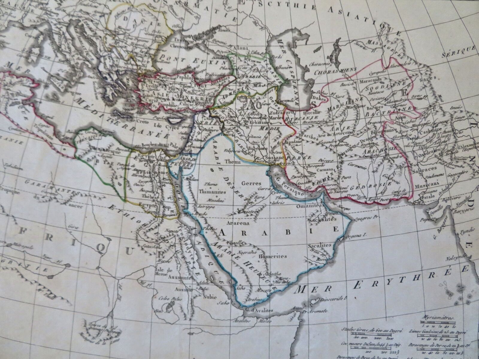 Ancient Greek World Persia Arabia No. Africa Sicily 1806 Glot ...