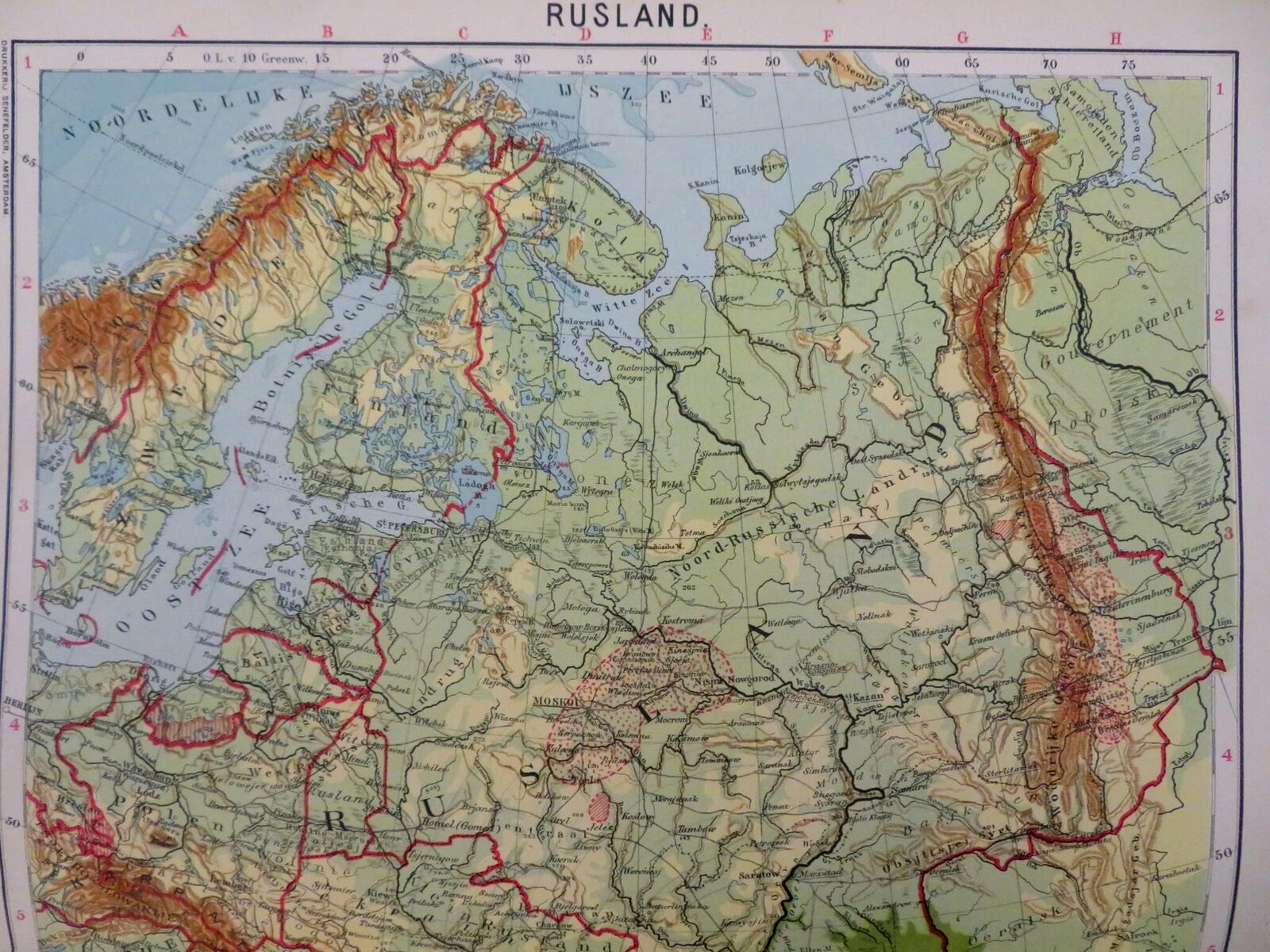 Soviet Union Physical Map