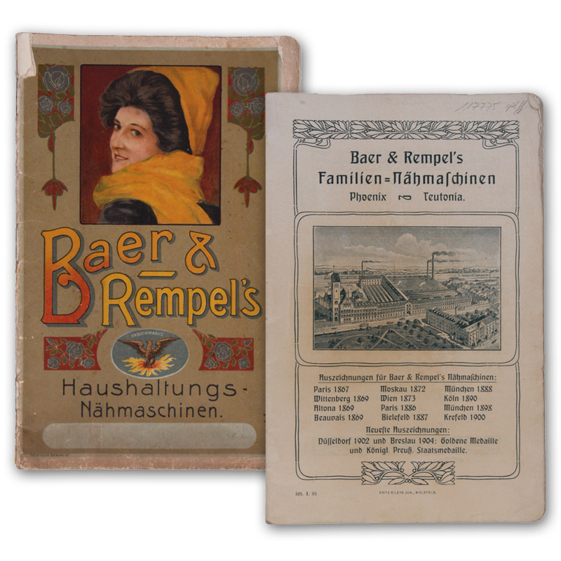 Familien-Nähmaschinen Phoenix - Teutonia. von Baer & Rempel (Hrsg ...