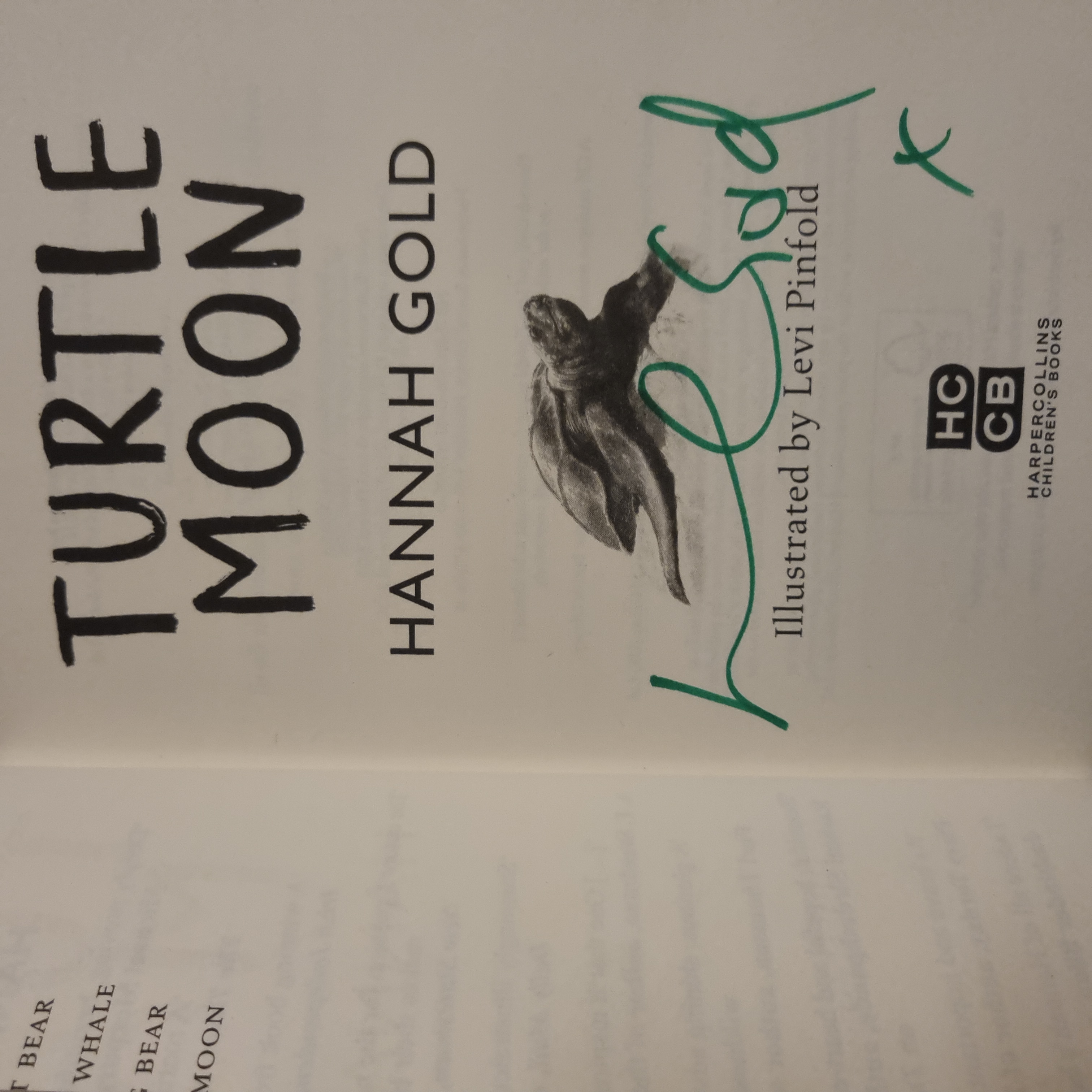 Turtle Moon (Signed First Edition) by Gold, Hannah: New Hardcover (2024 ...