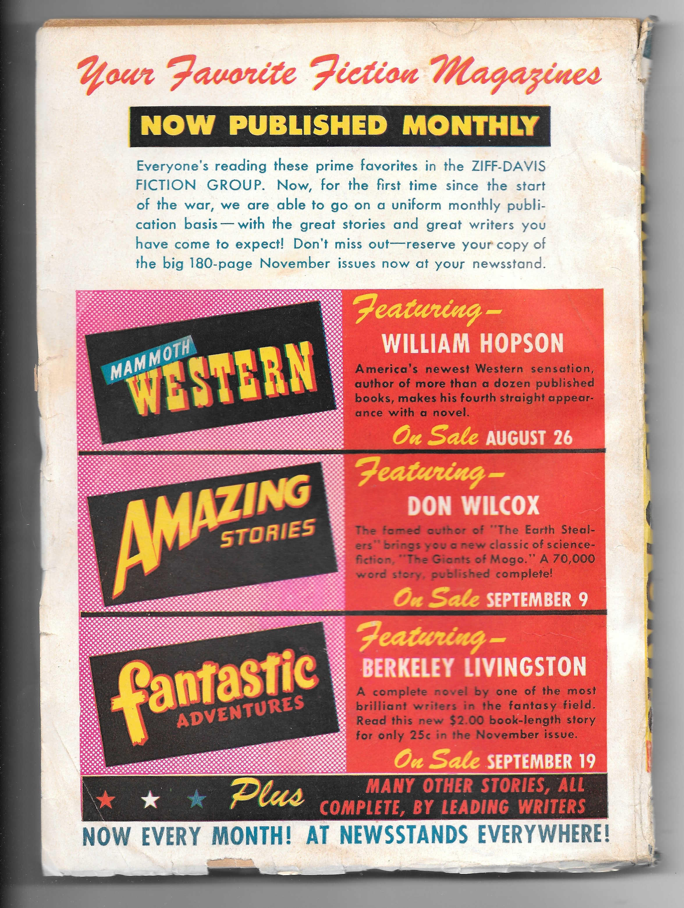 Amazing Stories: October, 1947 by Palmer, Raymond A.; ed.: (1947) 1st ...