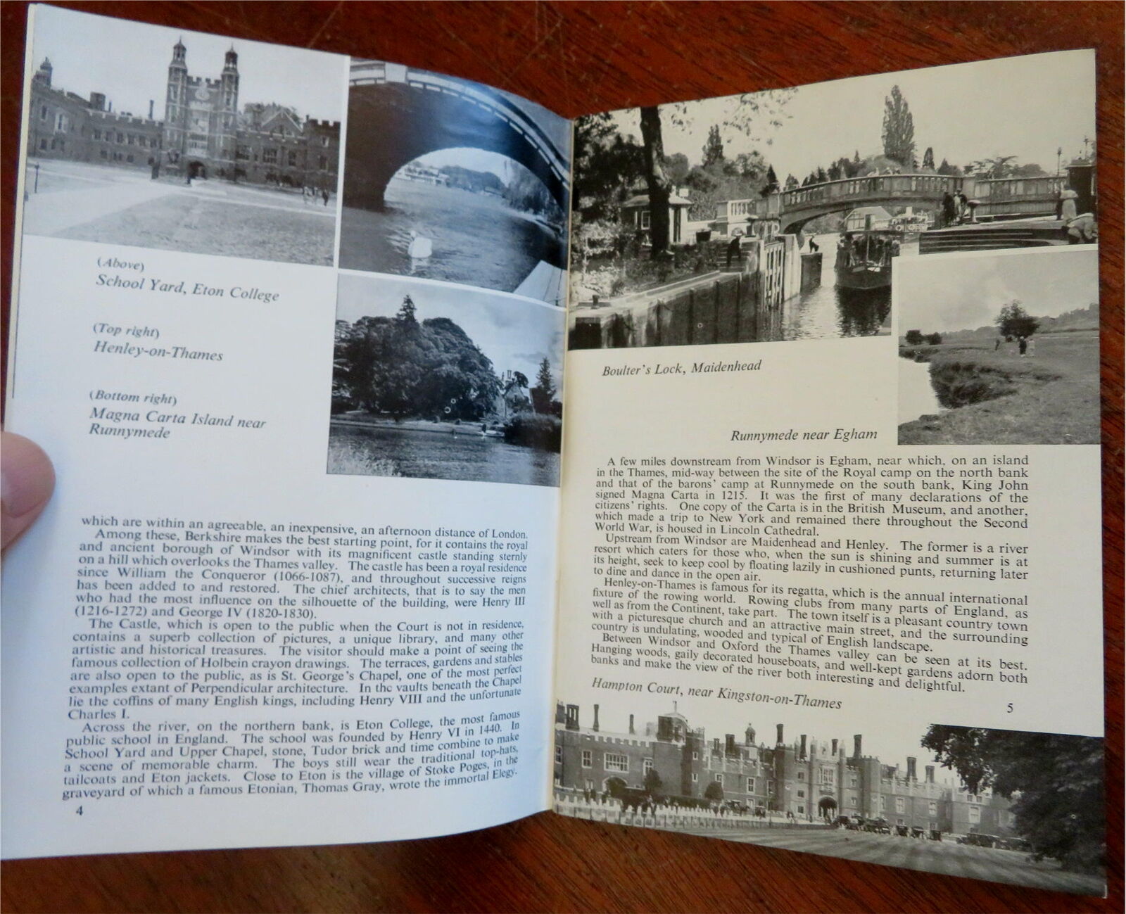 British Isles Tourist Map Information Sightseeing Info 1949 illustrated ...