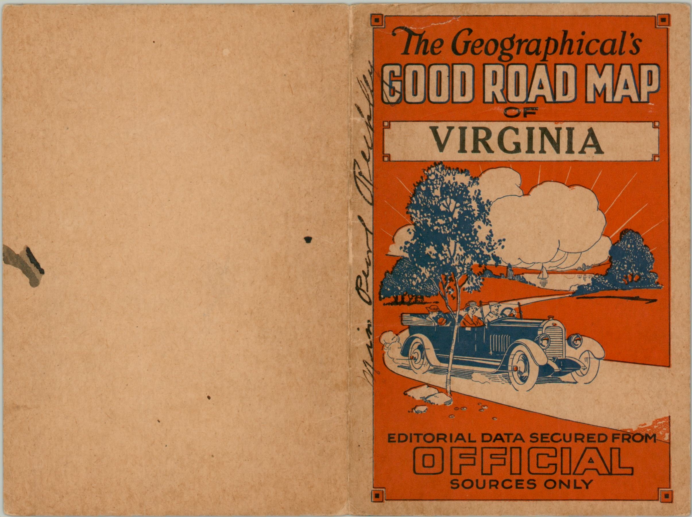 The Geographical's Good Road Map of Virginia - A pretty bad 'Good Road ...