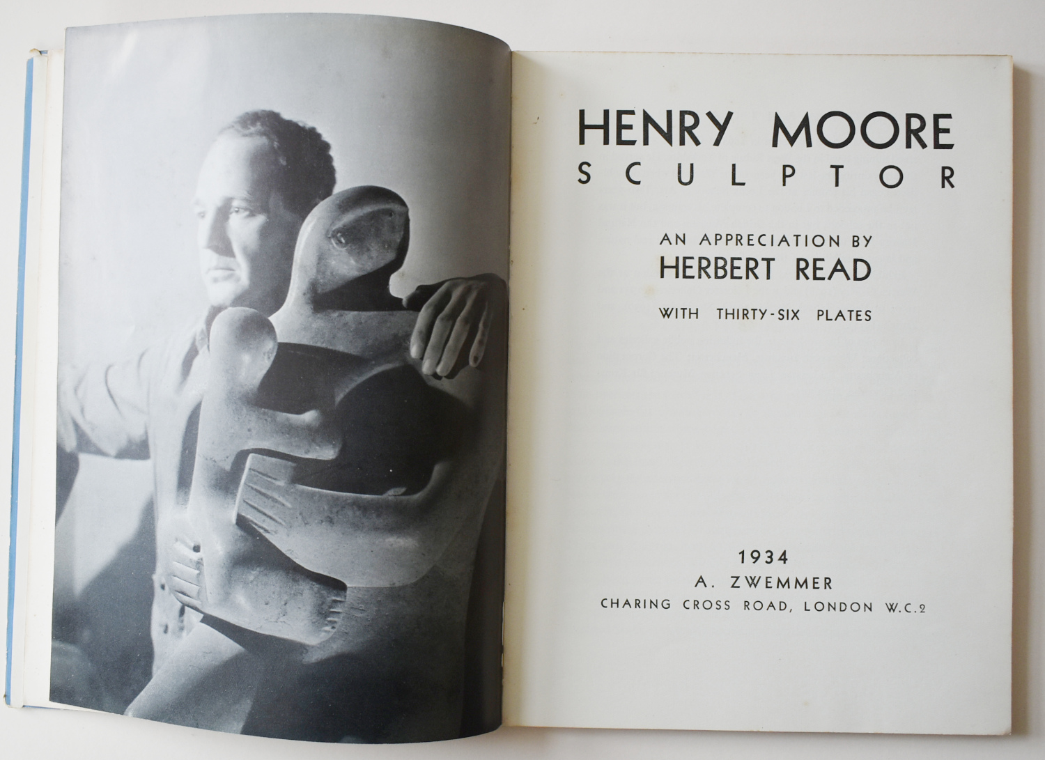 Henry Moore Sculptor. With an Appreciation by Herbert Read and thirty ...