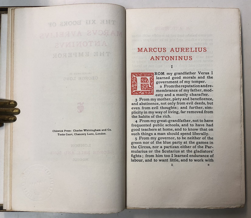 The XII Books of Marcus Avrelivs Antonivs The Emperor [ Meditations ...