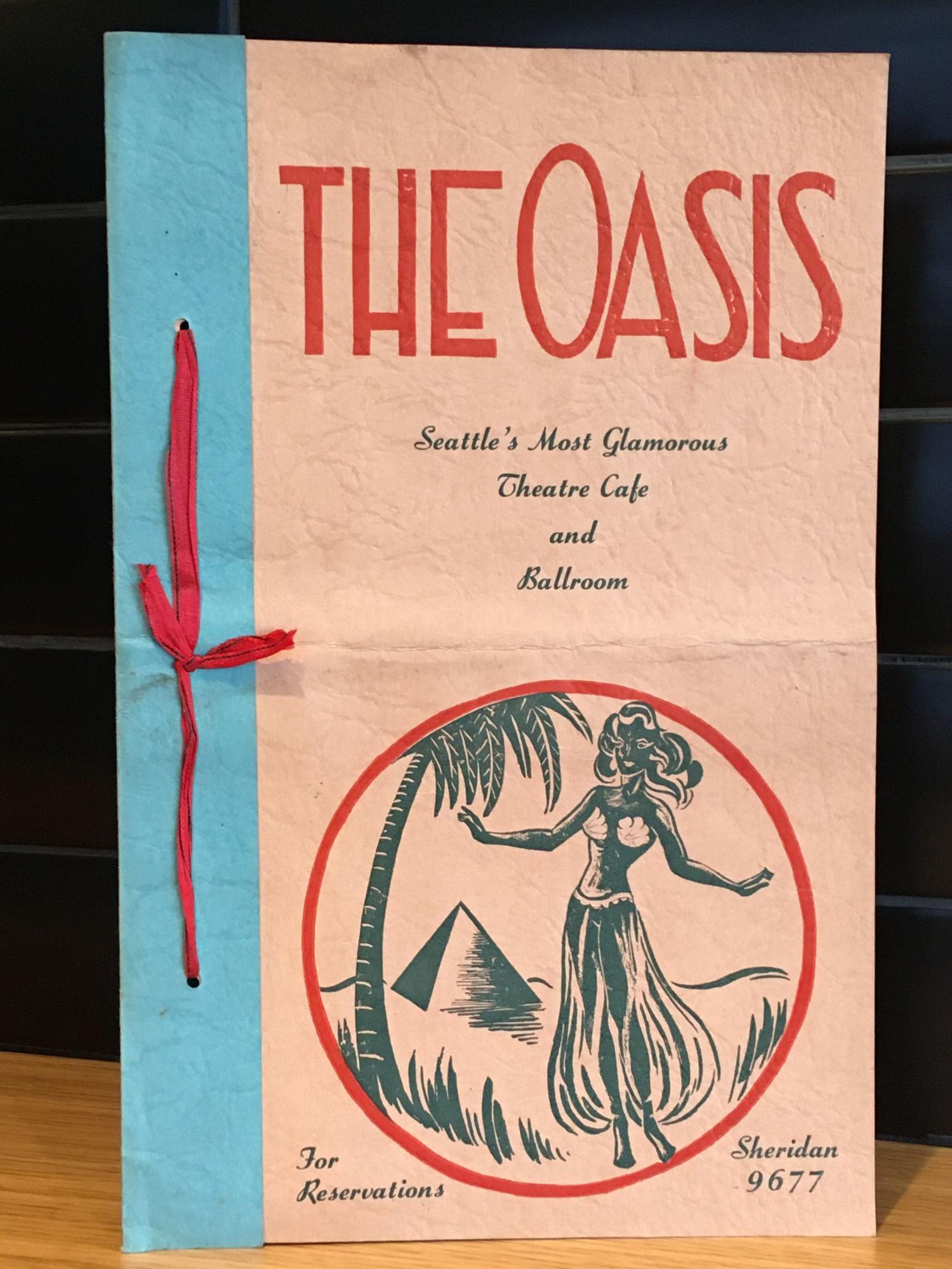 The Oasis Seattle's Most Glamorous Theatre Cafe and Ballroom menu ...